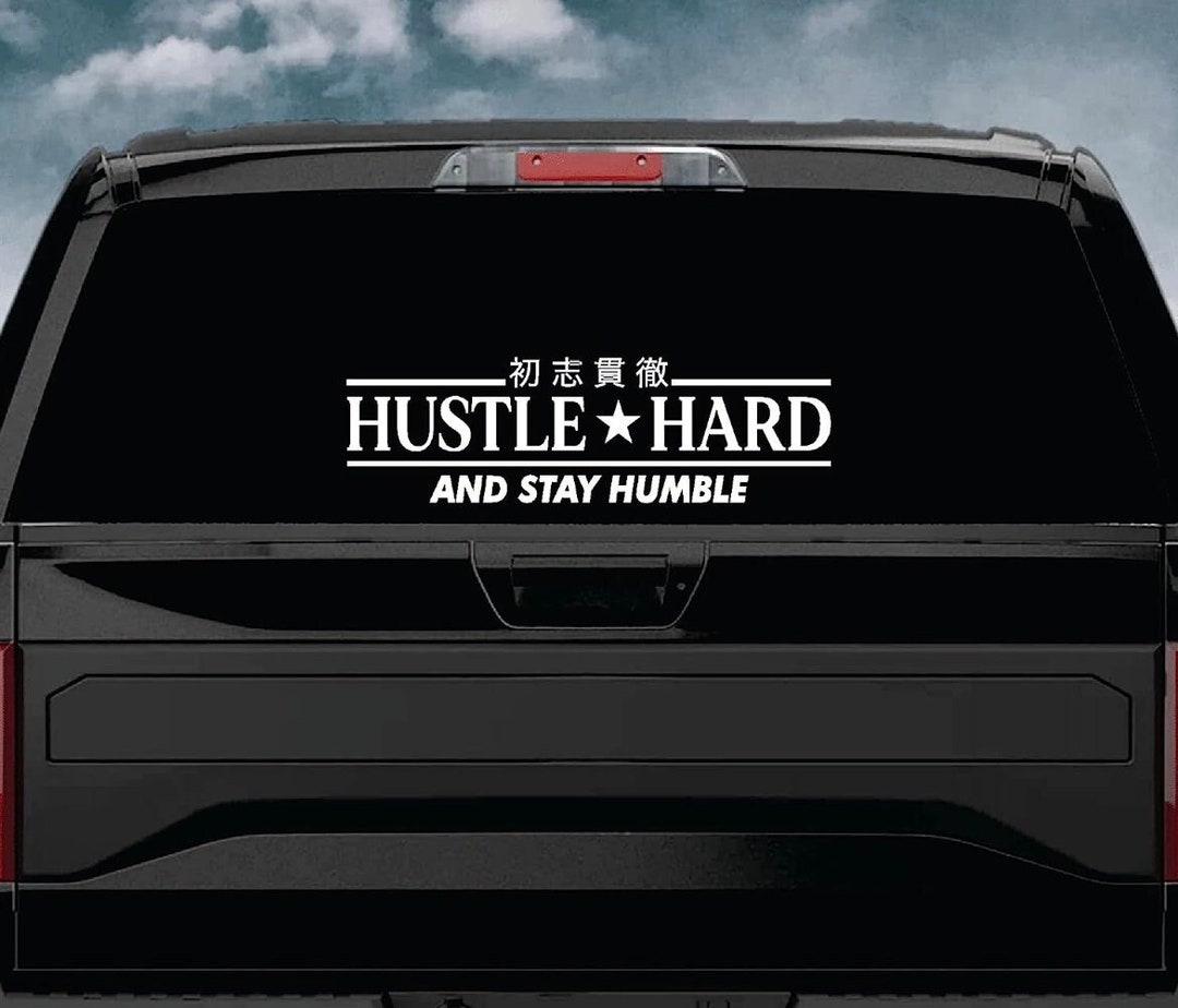 Hustle Hard Stay Humble Quote Wall Decal Art Sticker Vinyl Home Decor ...