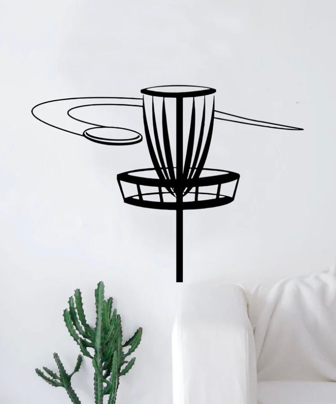 Disc Golf Basket Wall Decal Art Sticker Vinyl Home Decor Girls Boys ...