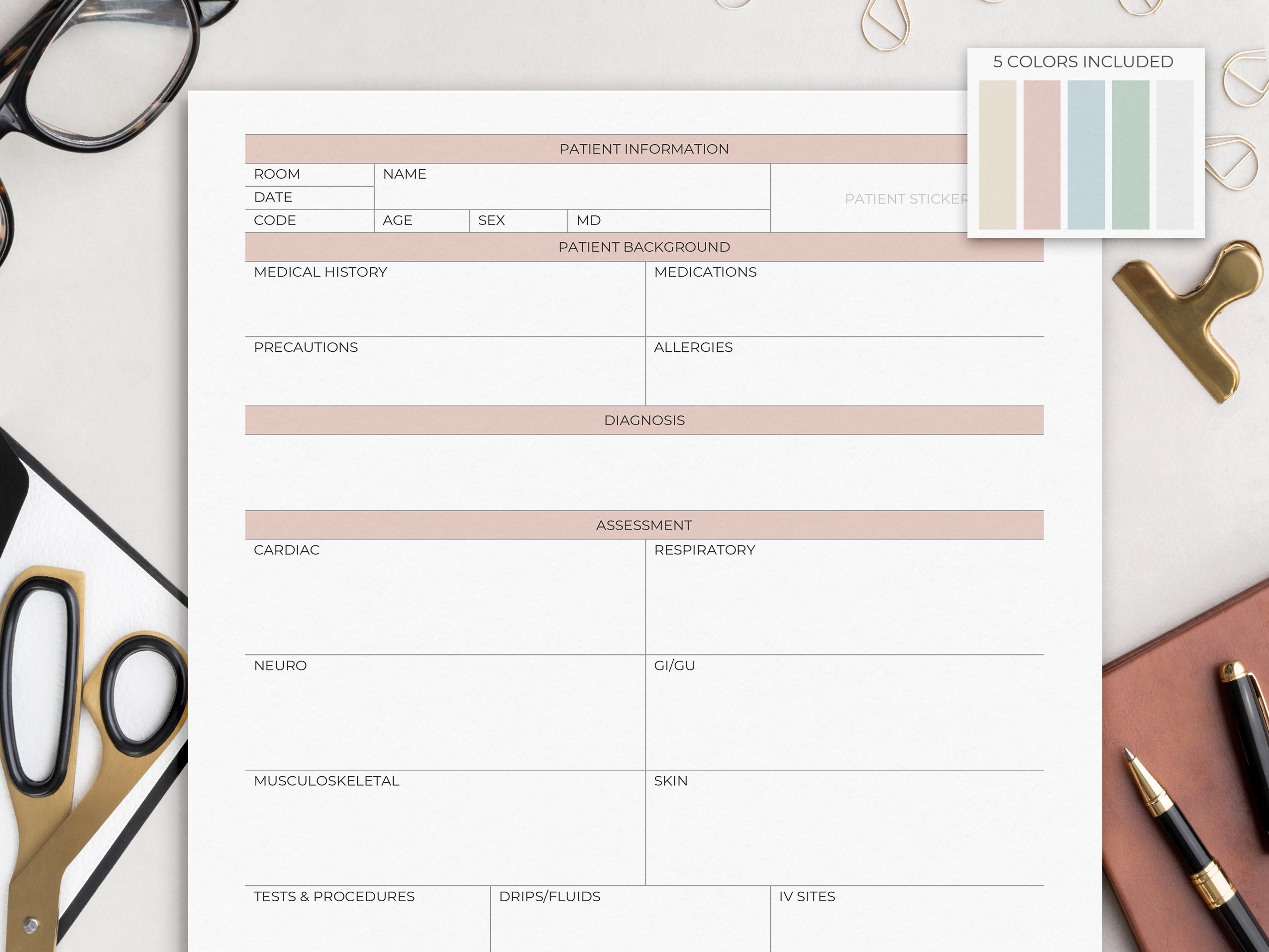 Report Sheet Nurse Notes | Printable PDF | Nurse Brain Sheet | Nursing ...