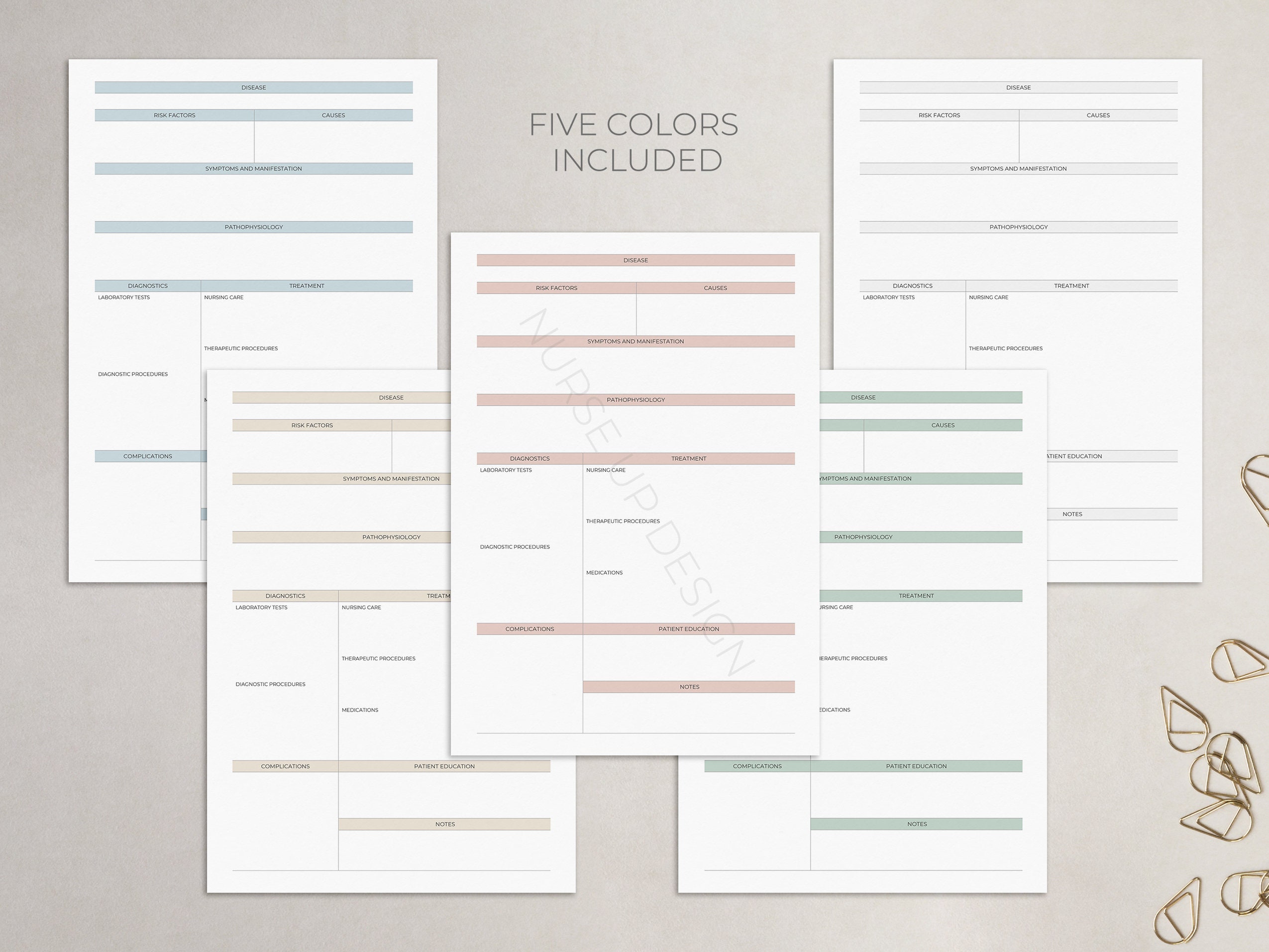 Pathophysiology Disease Process | Printable PDF | Disease Process Map ...