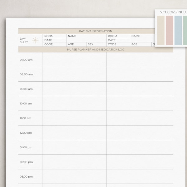 Medication Chart - Etsy