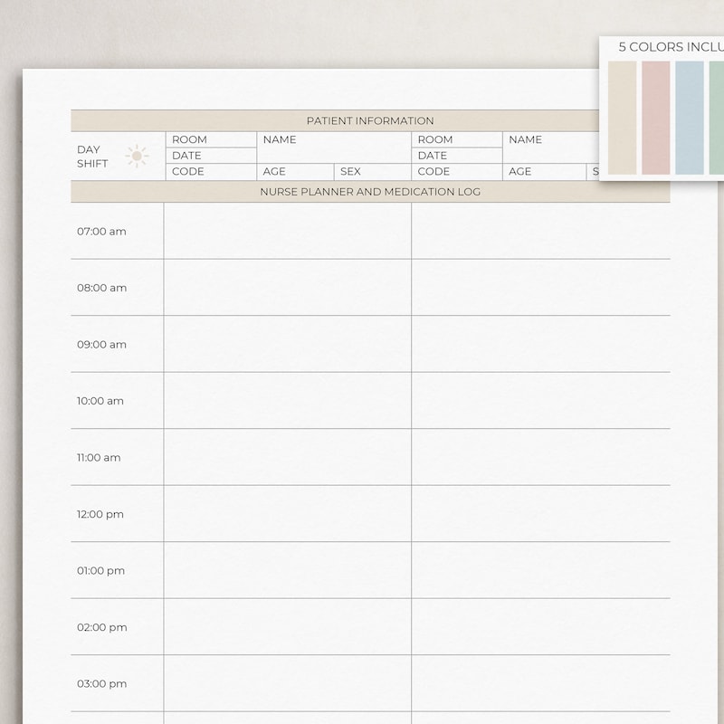 Pick up Log Sheet Template - Etsy