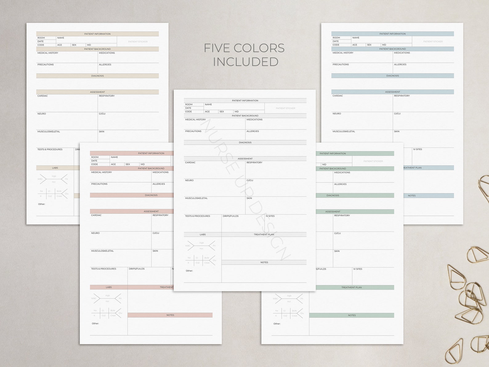 Report Sheet Nurse Notes | Printable PDF | Nurse Brain Sheet | Nursing ...
