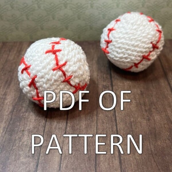 Crochet Baseball - Etsy