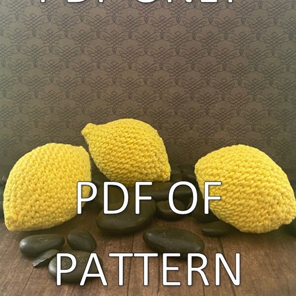 Crochet Lemon - Etsy