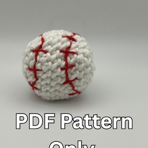 Crochet Pattern - Baseball - PDF ONLY - Etsy
