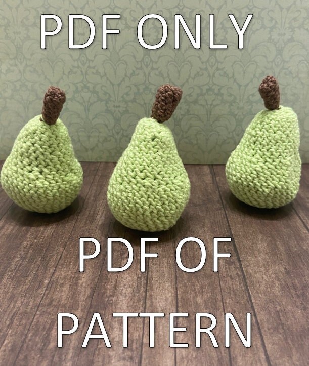 Crochet Pattern Pear PDF ONLY - Etsy