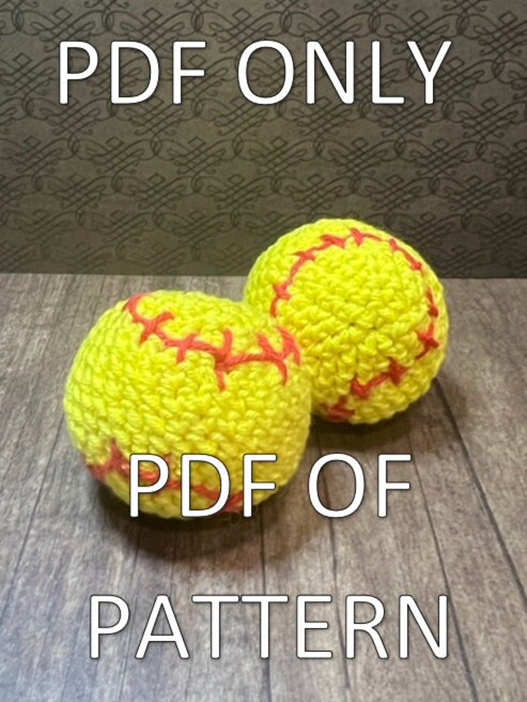 Crochet Pattern - Softball - PDF ONLY - Etsy