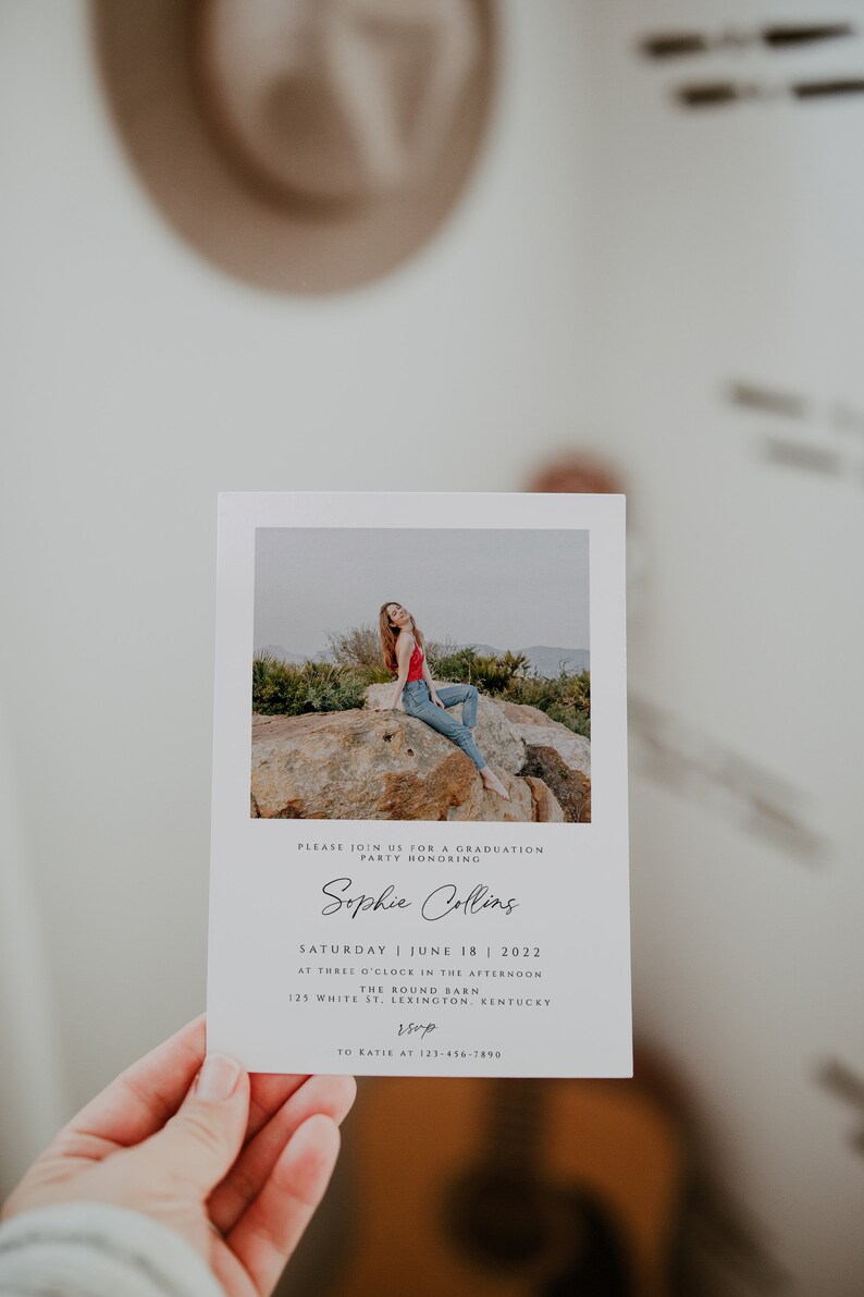 Graduation Invitation Instant Download Graduation Invitation | Etsy