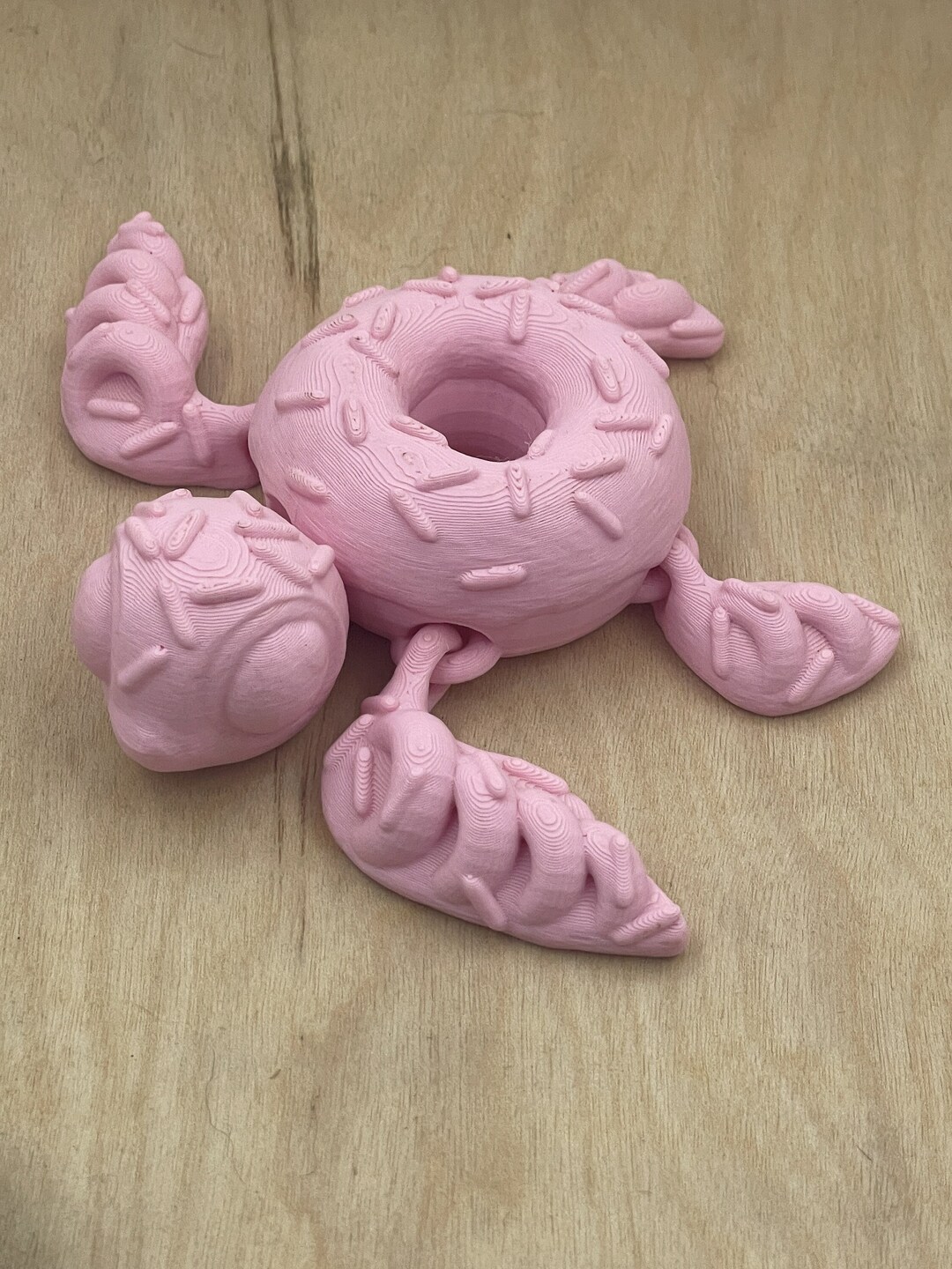 Articulated Donut Turtle 3D Printed Fidget Toy - Etsy