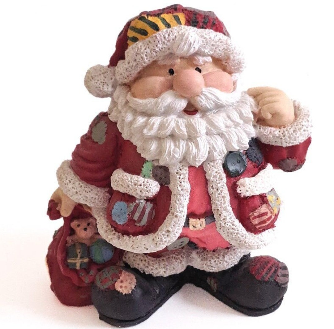 Vintage Premier Tubby Santa Ornament 1990s - Etsy