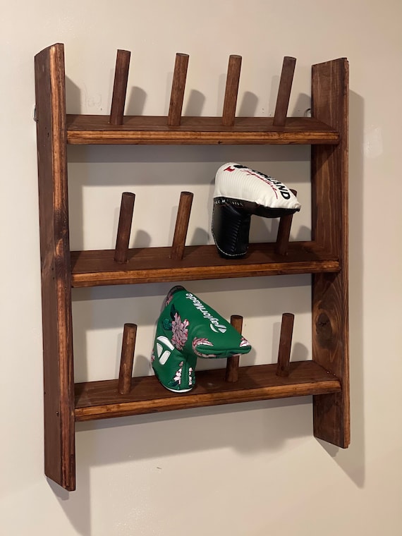 Deluxe Putter Cover Wood Wall Display - Etsy