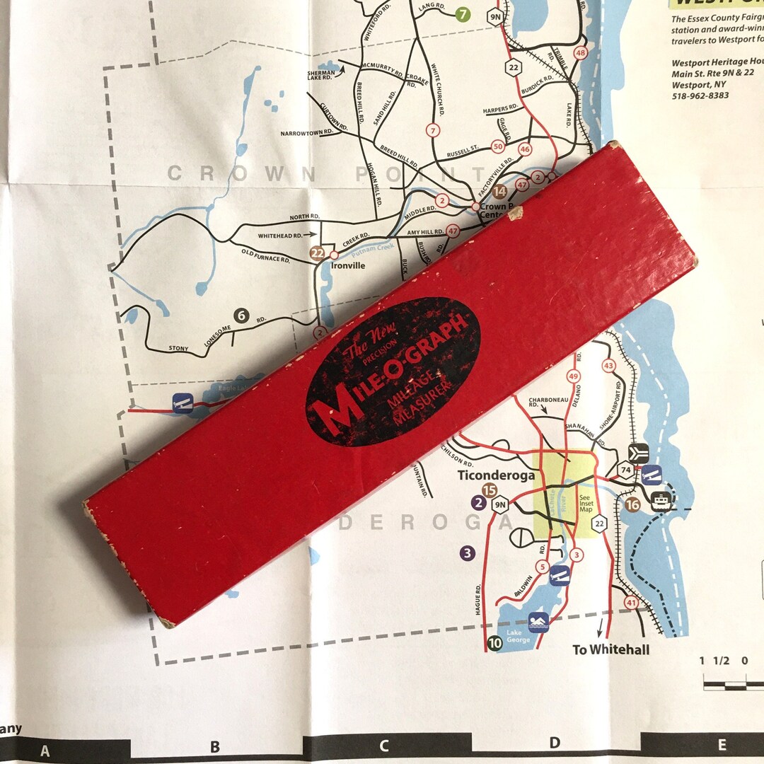 Vintage Mile-o-graph Map Mileage Measurer for Old-school Travel With ...