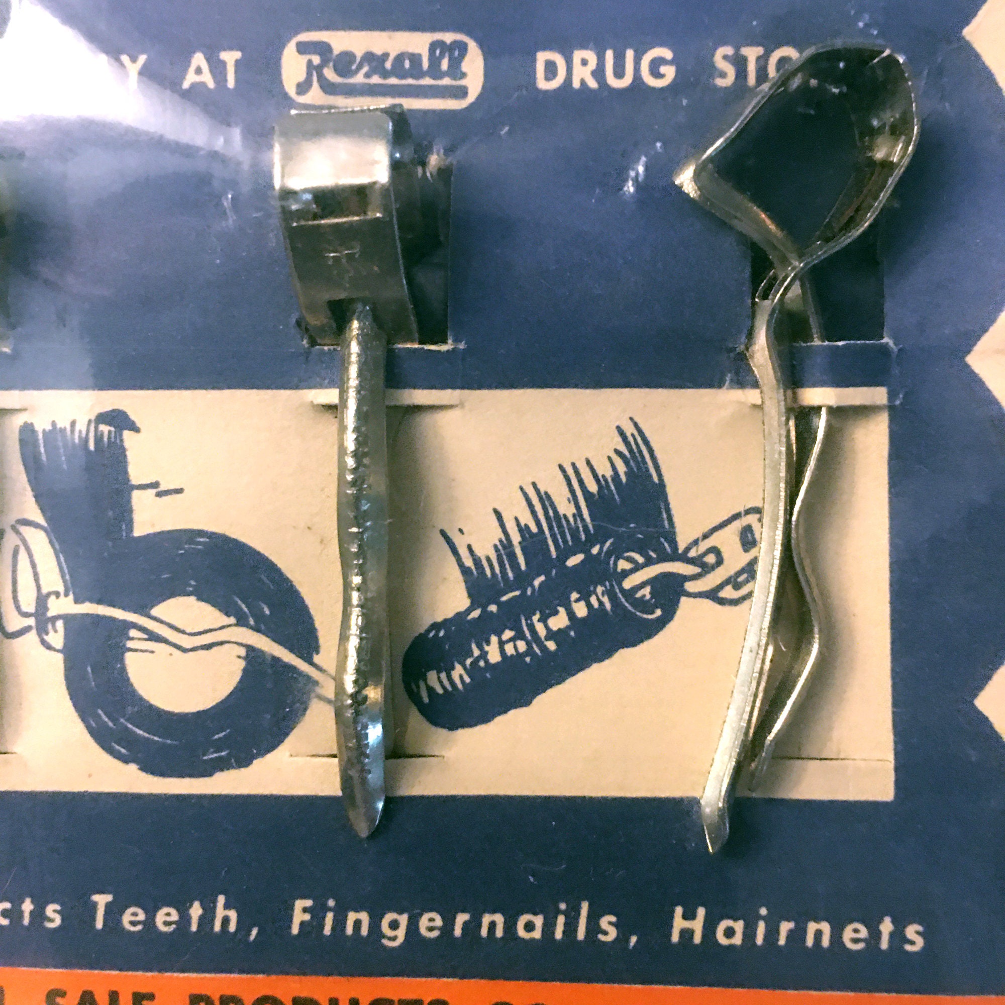 Rexall Pin Curlers 9 Vintage Metal Curl Clips on Original Cards Three ...