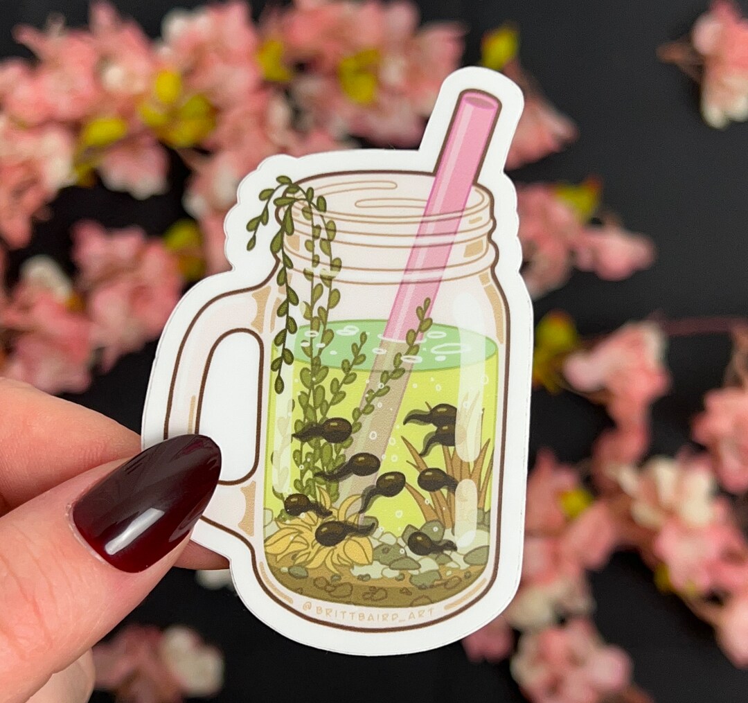 Forbidden Boba Tadpole Sticker - Etsy
