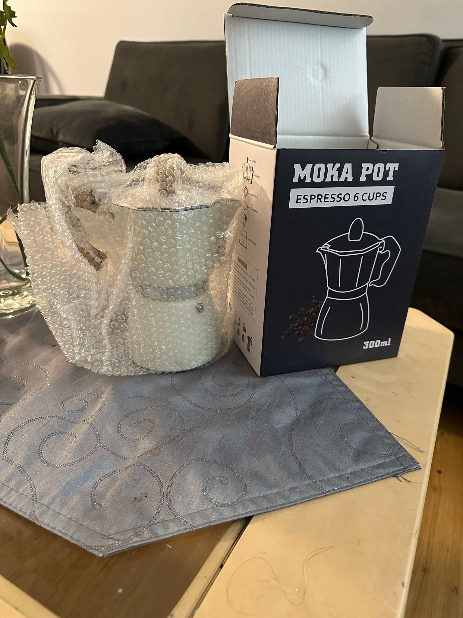 Stovetop Moka Pot: Italian Espresso Coffee Maker, Aluminium/stainless ...