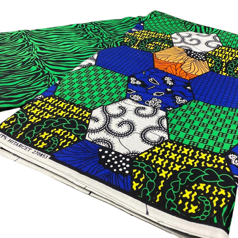 African Fabric Block - Etsy