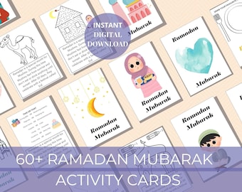 Ramadan Kids Activity Good Deed & Dua Cards Printable Digital Download ...