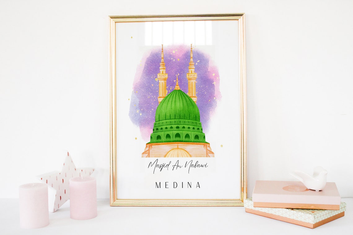 3 Holy Mosques Bundle Islamic Wall Art Printable Download | Masjid an ...