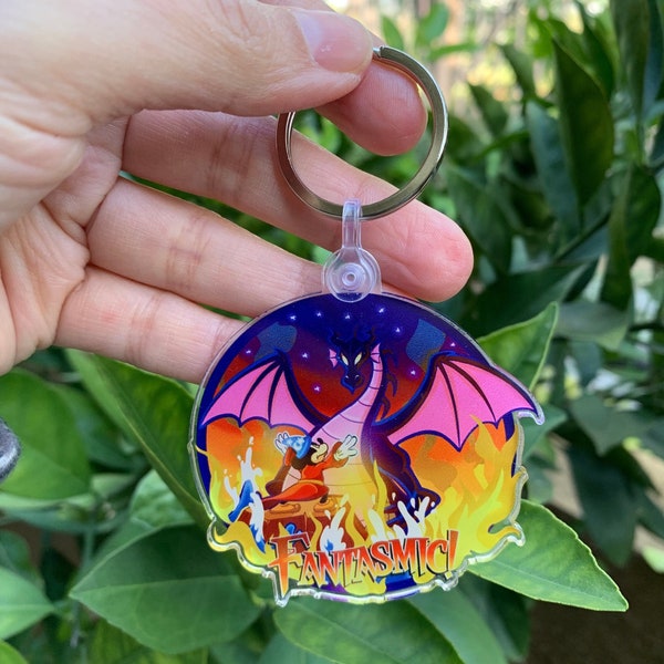 Mickey Sorcerer Keychain - Etsy
