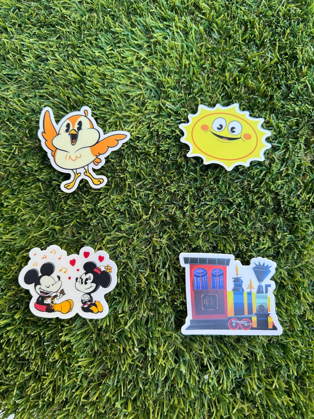 Mickey & Minnie Runaway Railway Sticker Bundle: Chuuby, Goofy Train ...