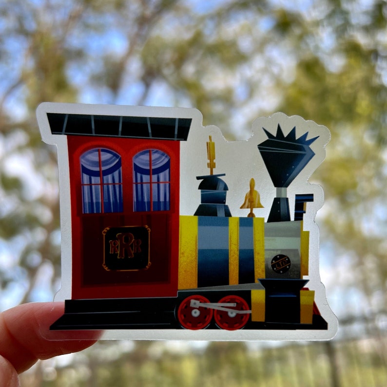 Runamuck Railroad Locomotive Sticker: Mickey and Minnie Runaway Railway ...