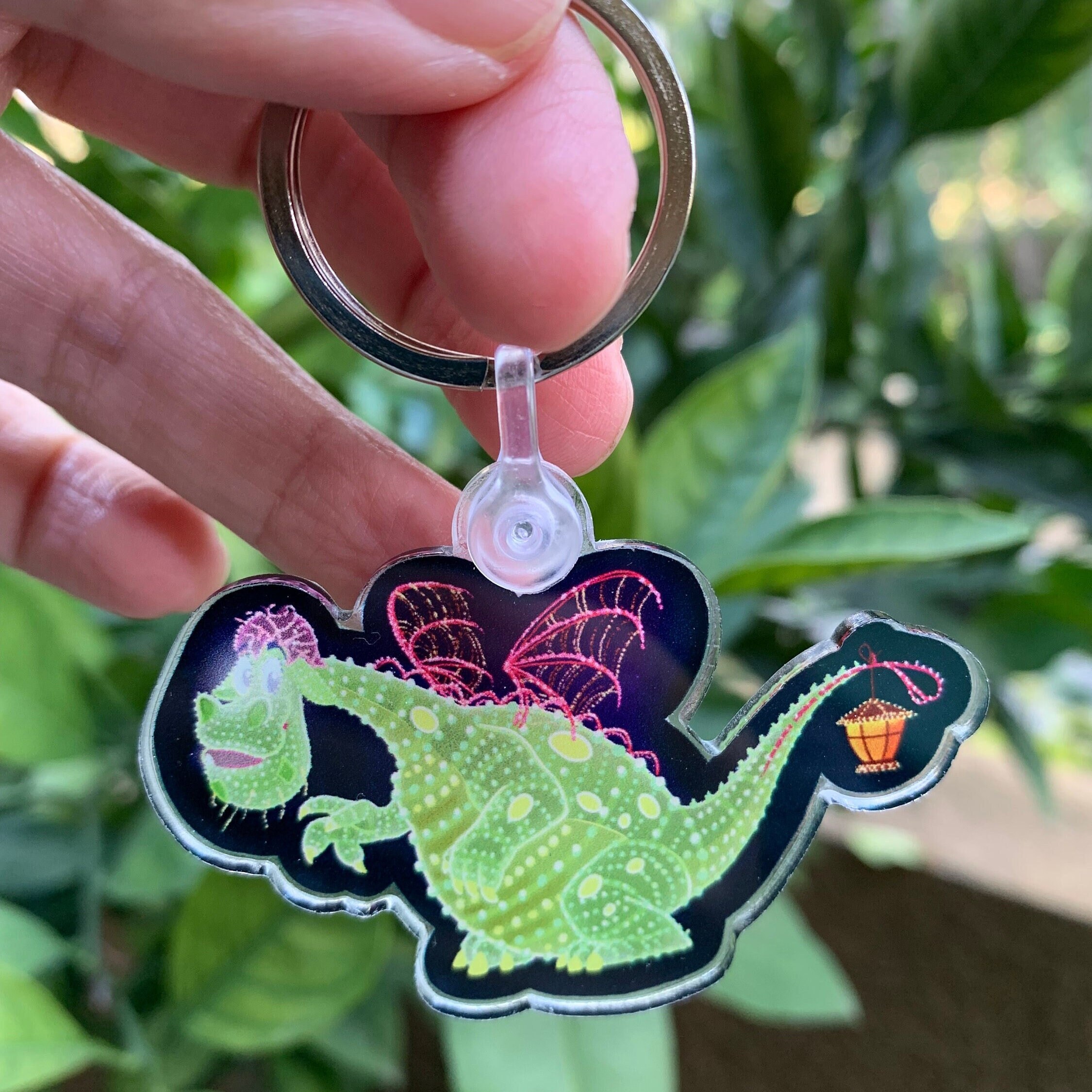 Disney's Main Street Electrical Parade-elliott the Dragon Keychain ...