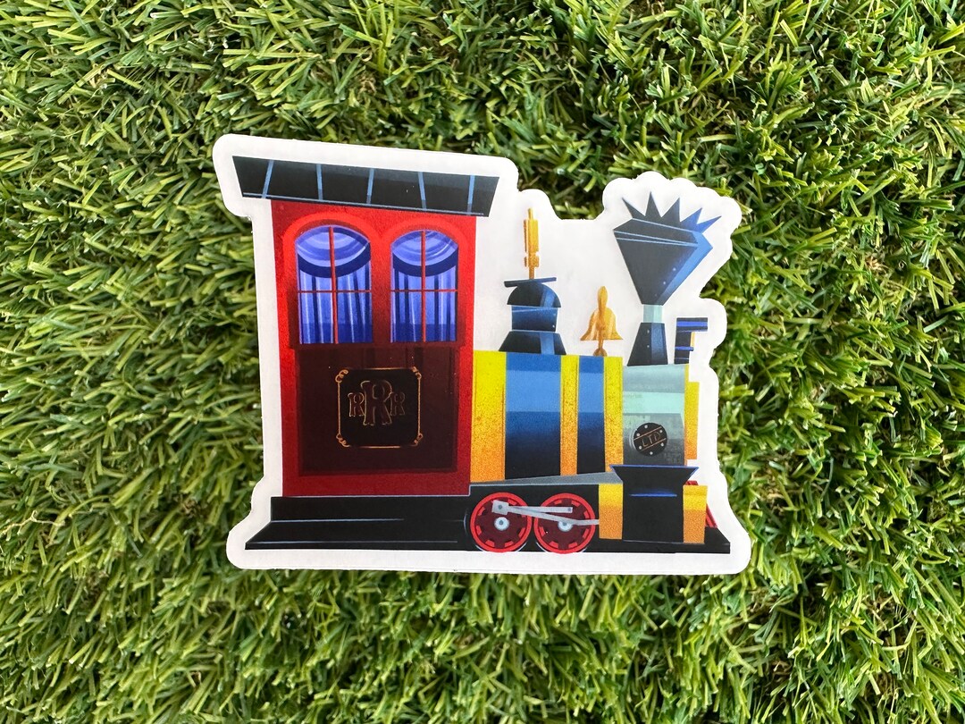 Runamuck Railroad Locomotive Sticker: Mickey and Minnie Runaway Railway ...