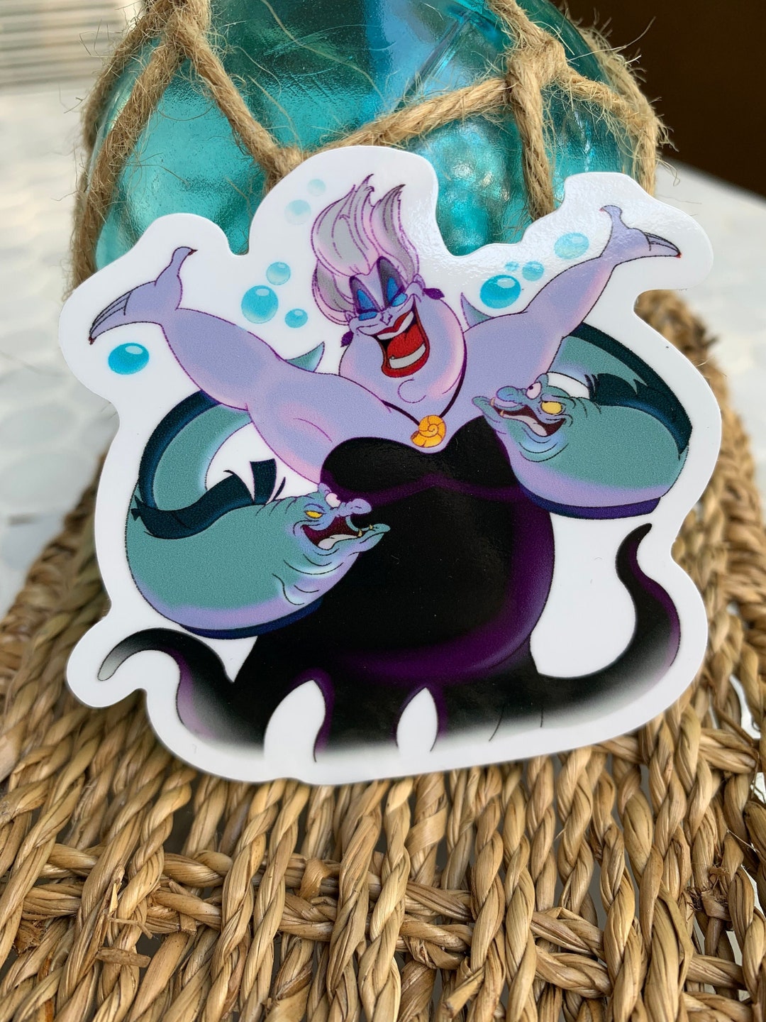 Ursula Vinyl Sticker: the Little Mermaid Sea Witch, Waterproof Decal - Etsy