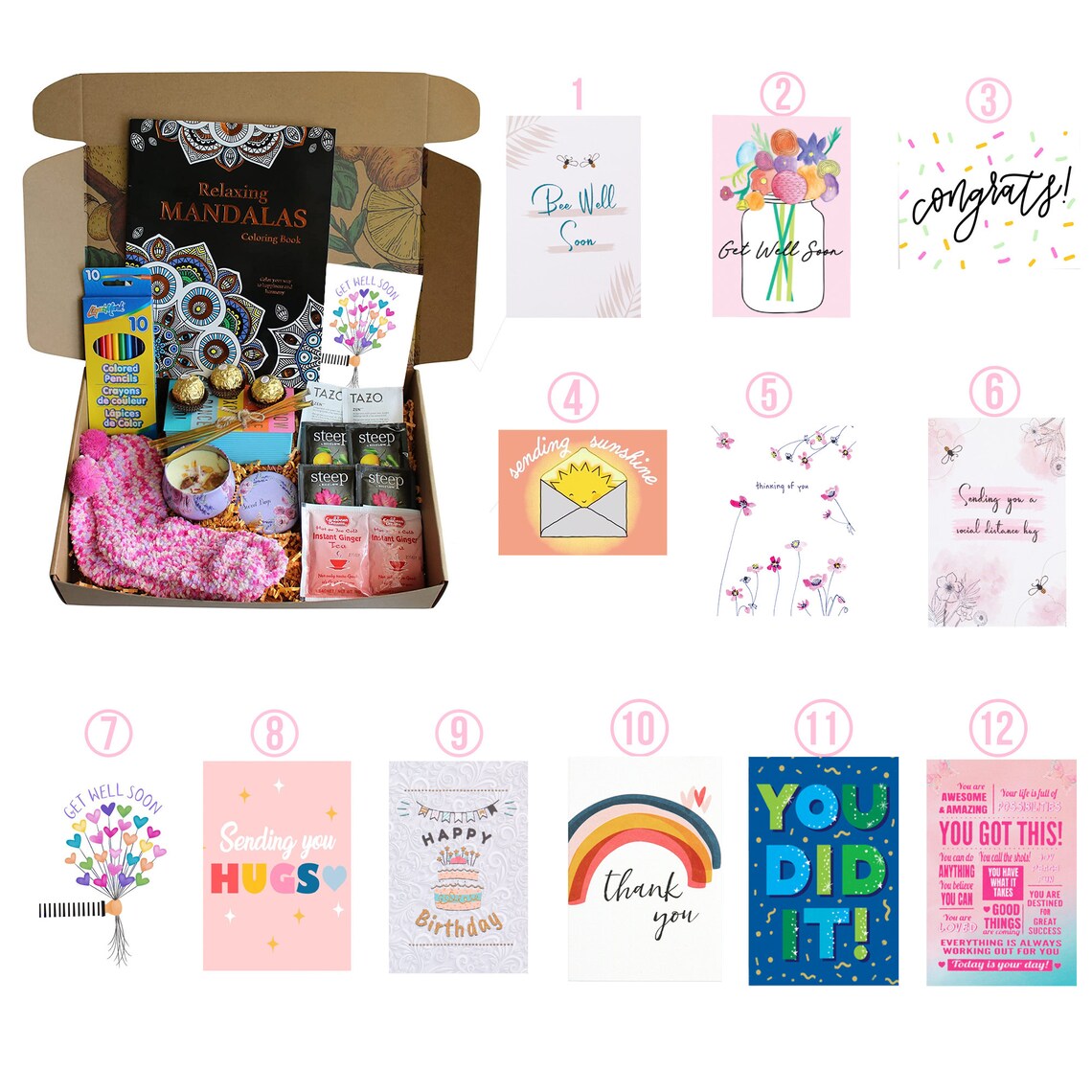 Get Well Soon Care Package for Women Self Care & Wellness - Etsy