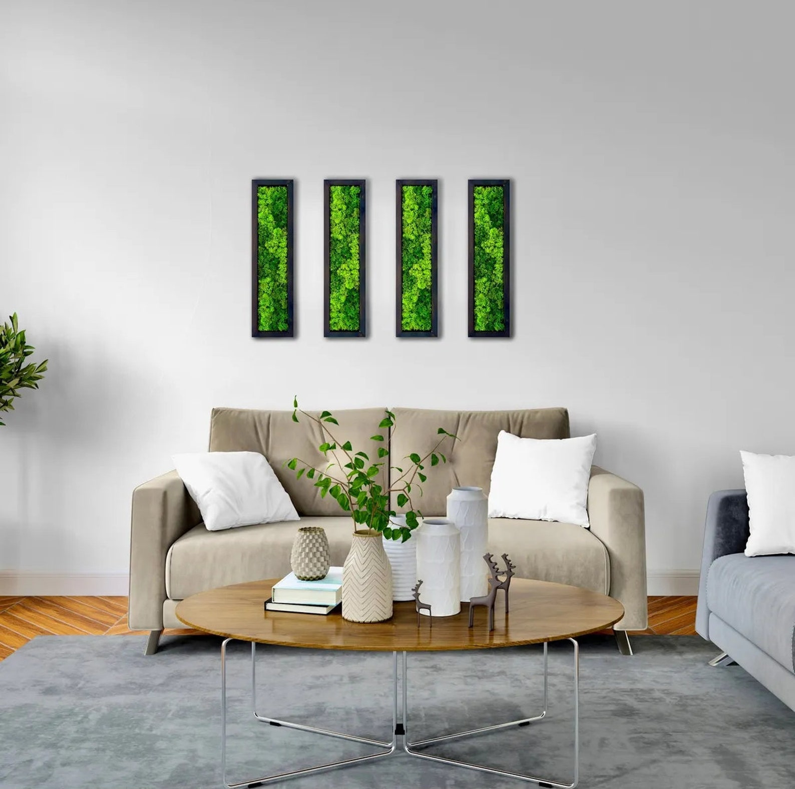 Moss Pattern Wall Art Real Moss, Zero Maintenance Eco-friendly Natural ...