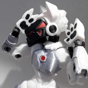 Furry Protogen Figure 6 Inch 3D Printed V5 Premium Edition Posable ...