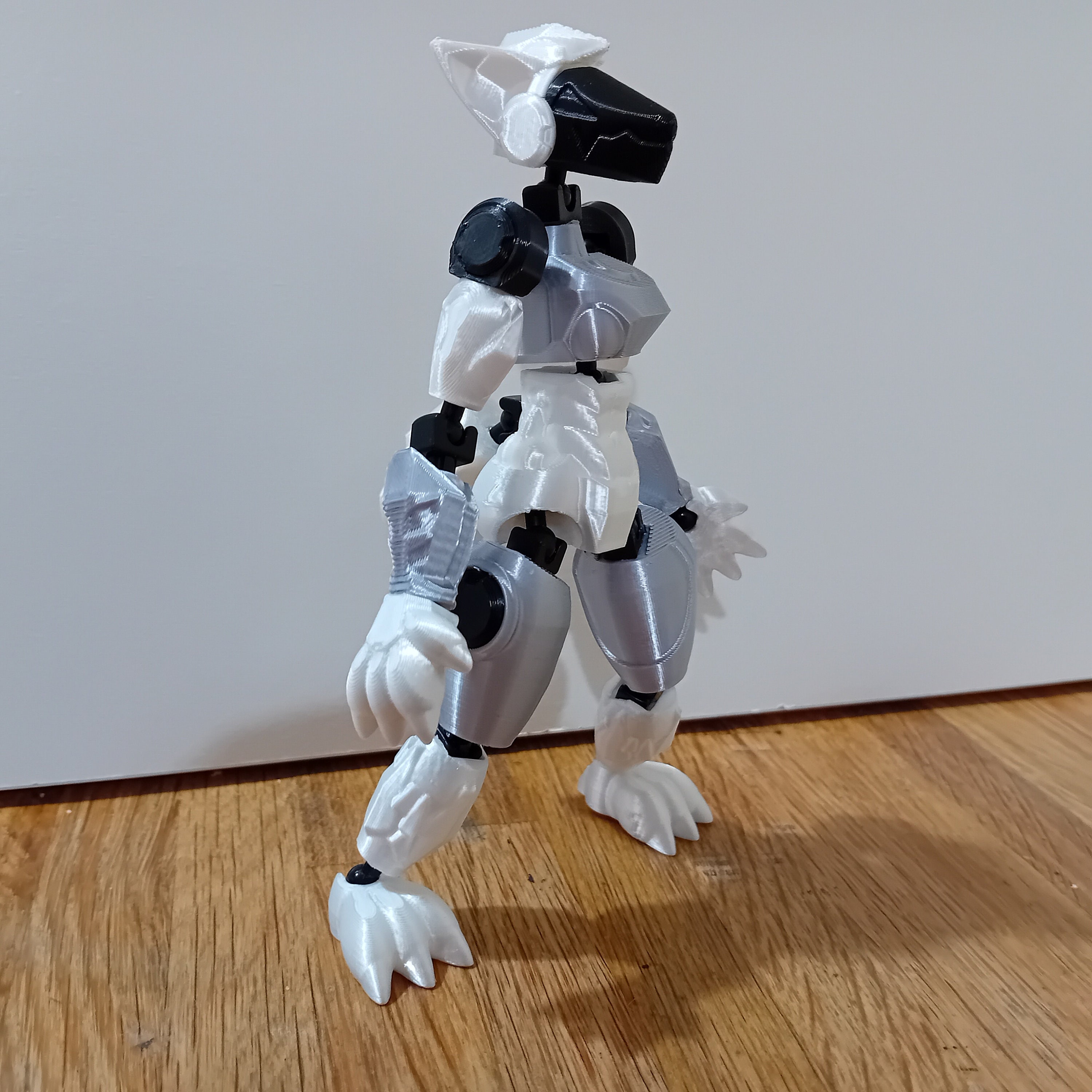 Protogen Figure Articulated Action Figure Furry 3D Printed updated V2 ...