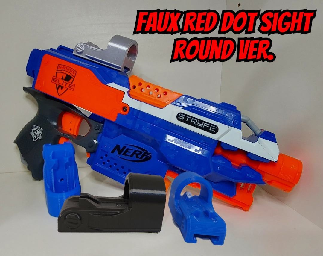 Faux Red Dot Sight Nerf Rail Compatible Round Version - Etsy