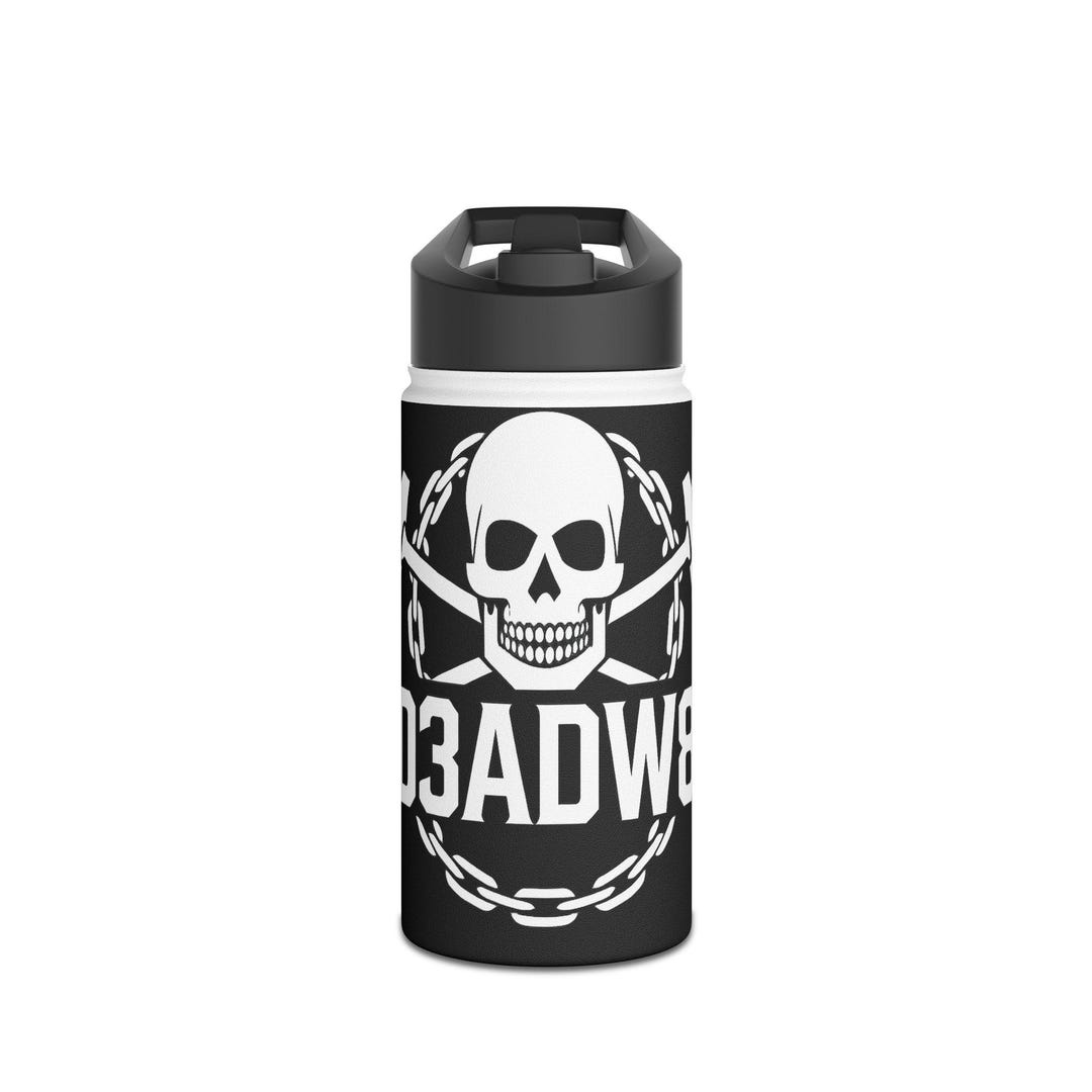 Gritty Skull Stainless Steel Water Bottle - Durable Hydro Flask for ...