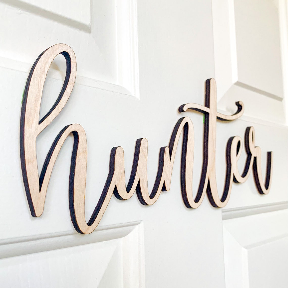 Wooden Name Sign Door Name Sign for Kids Nursery Name - Etsy