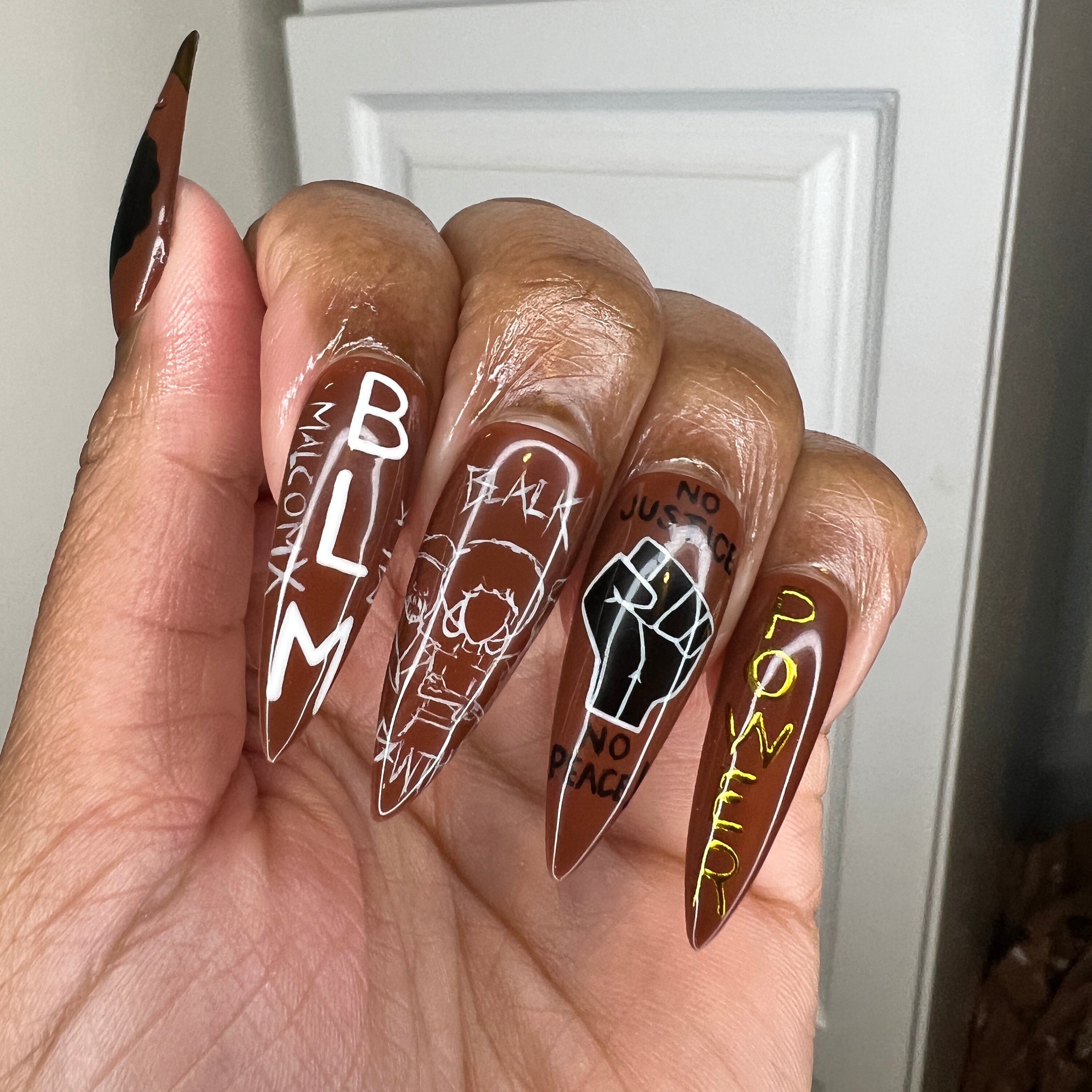 BLM Nails - Etsy