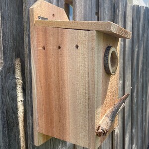 Cedar Birdhouse "nature" Look • Cedar Bluebird House • Cedar Birdhouse ...