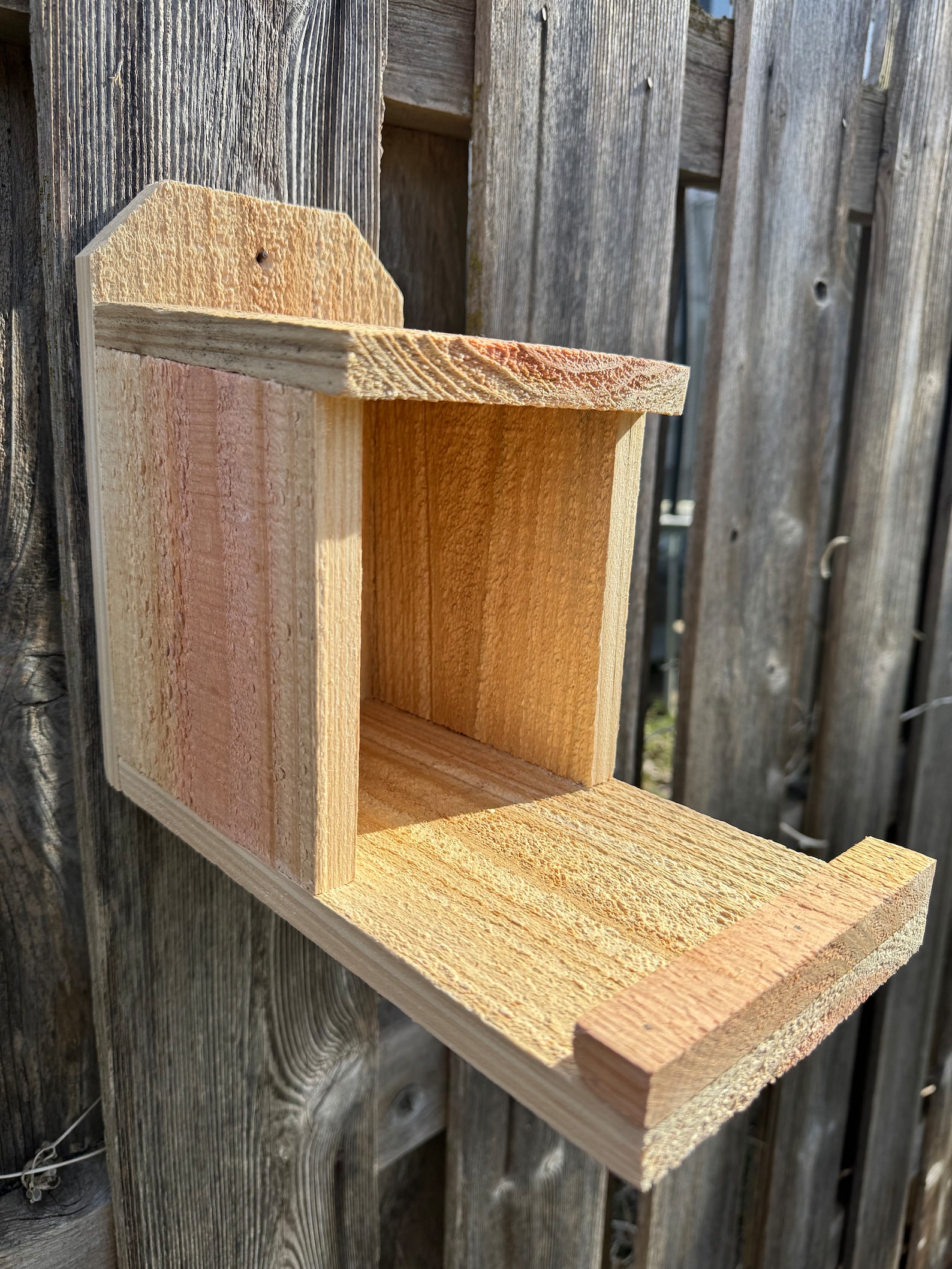 Cedar Bird Nesting Platform Shelter Cedar Bird Nesting Box Dove Nesting ...