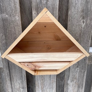 Cedar Dove Nesting Platform Shelter • Cedar Bird Nesting Box • Dove ...