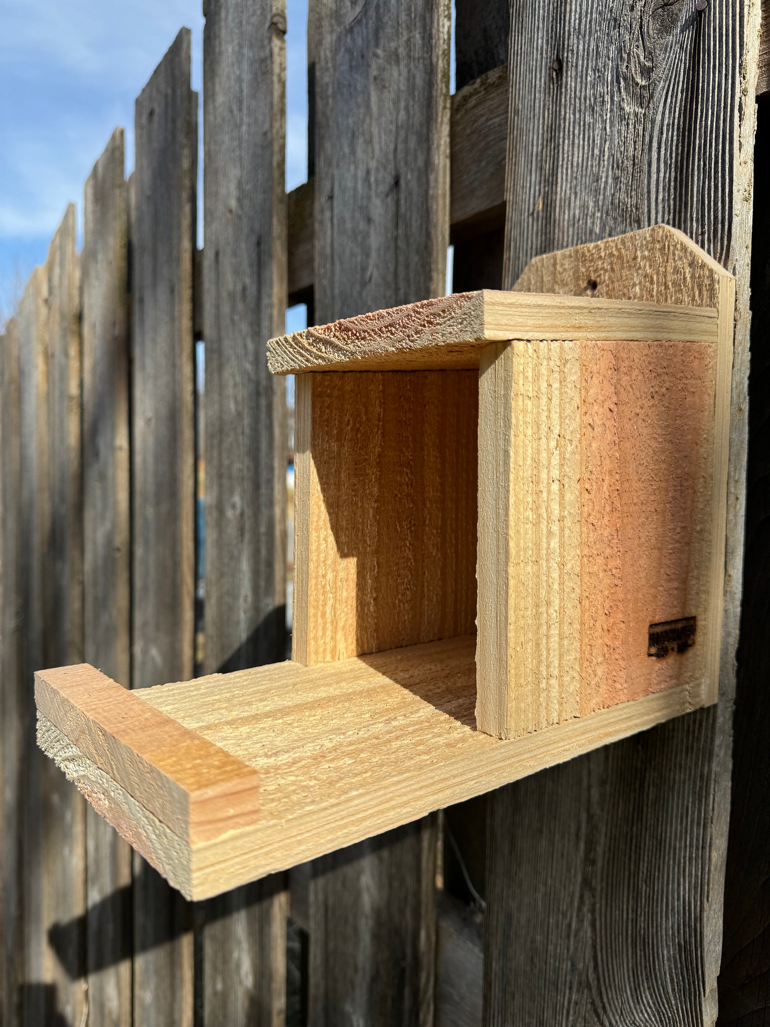 Cedar Bird Nesting Platform Shelter Cedar Bird Nesting Box Dove Nesting ...