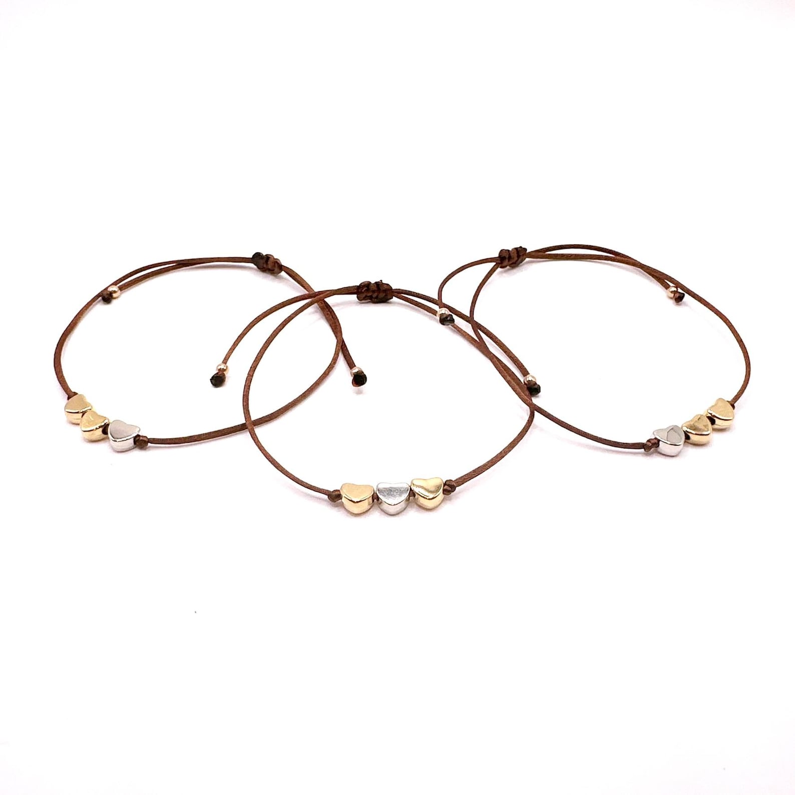 3 Generations Bracelet Set – Handmade Matching Bracelets for Grandma ...