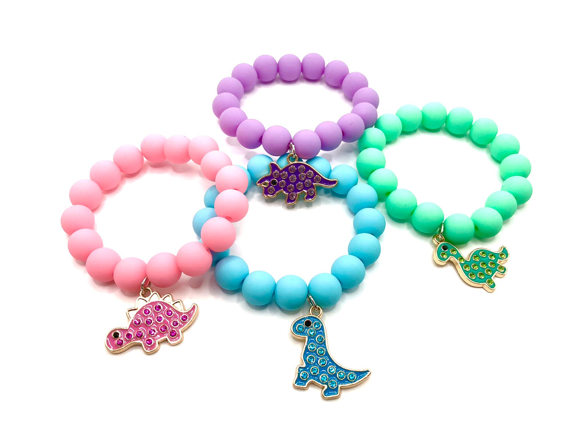 Girls Dinosaur Beaded Bracelet for Daily Wear Friendship Bracelets ...