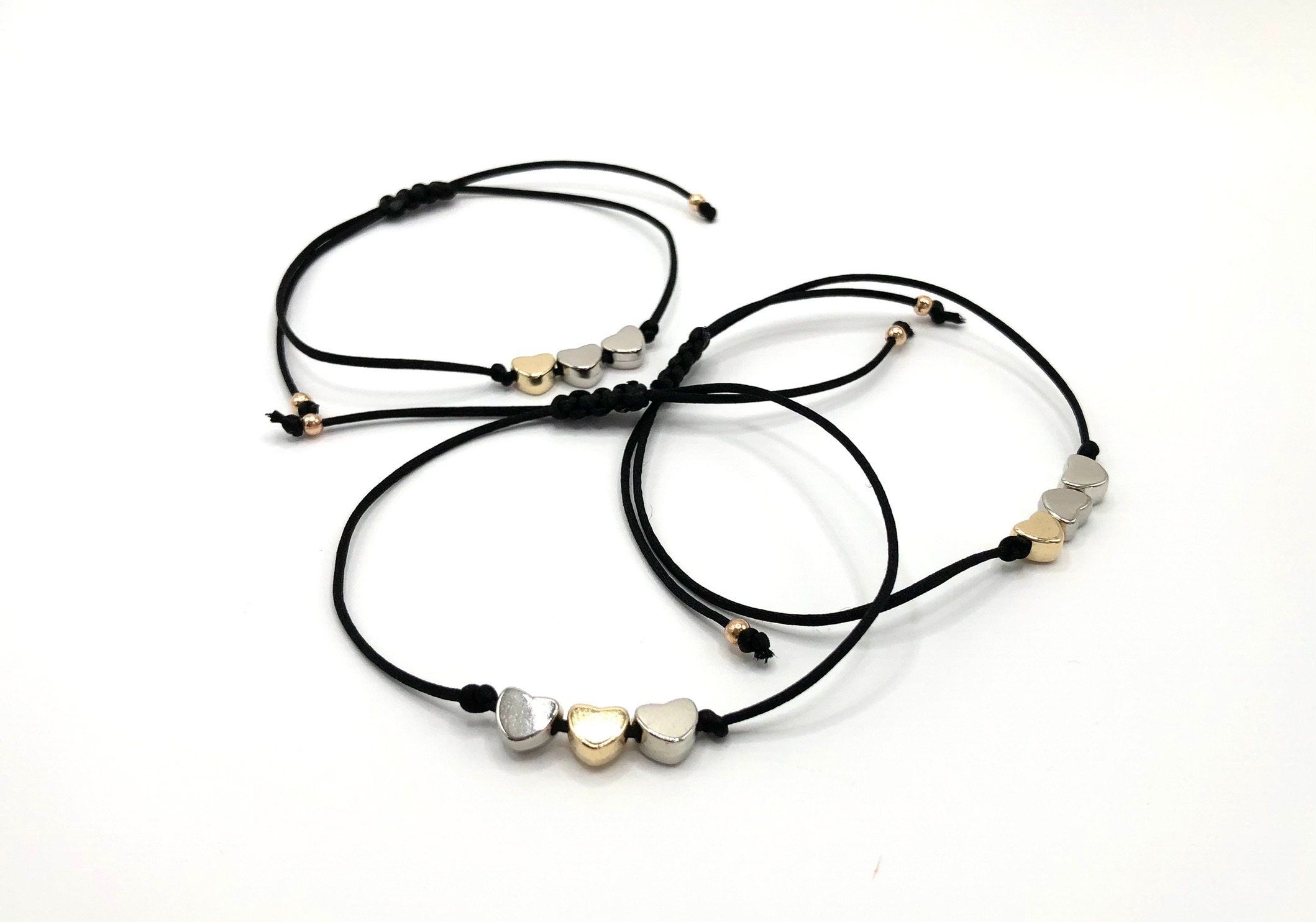 3 Generations Bracelets Set Grandmother Mother Granddaughter Matching ...