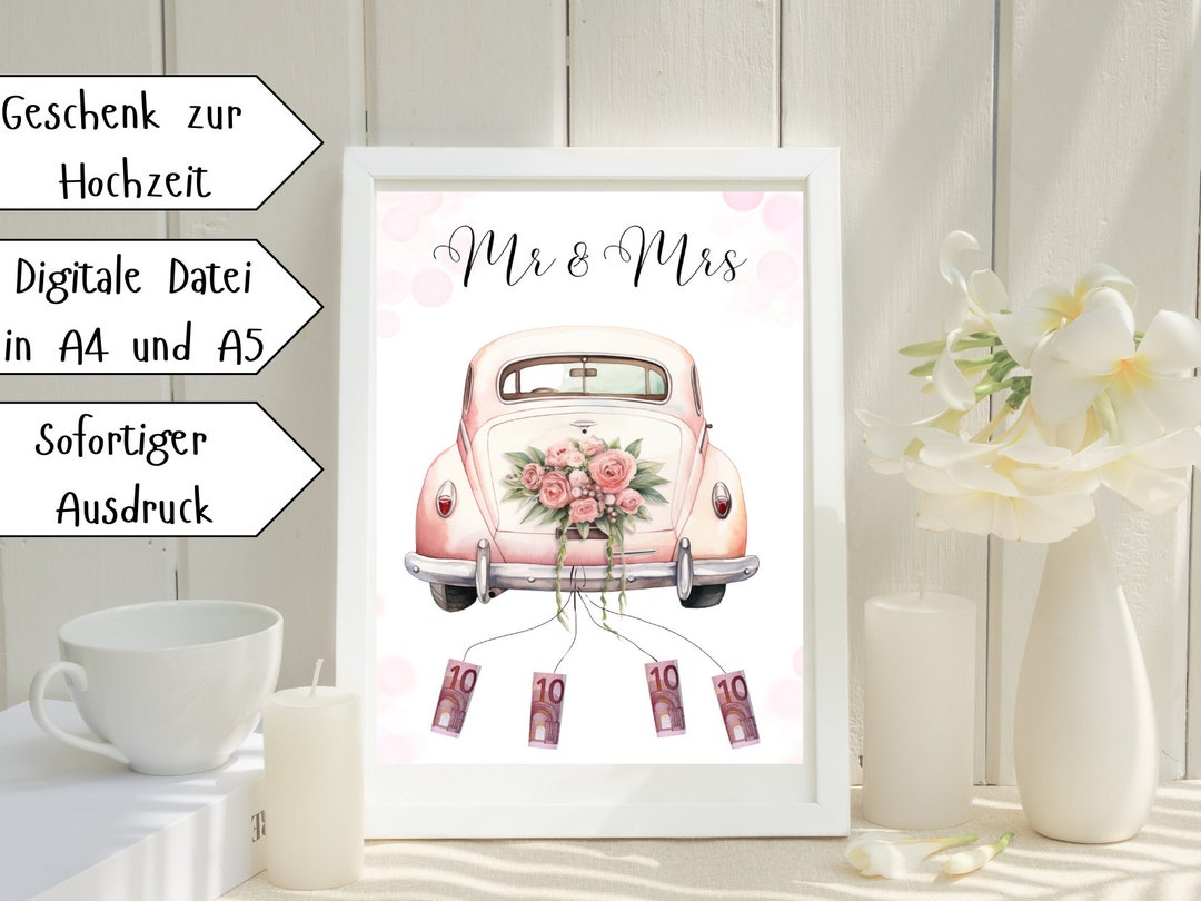 Last Minute Geschenk Hochzeit