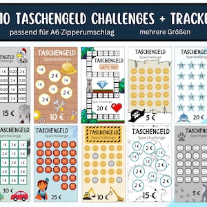 Pocket Money Savings Challenge Set Children Suitable for Envelopes Boy ...