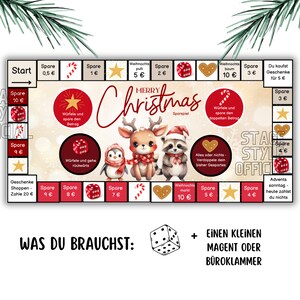 Savings Challenge Christmas Game Suitable for Envelopes Budget Binder ...