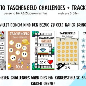 Pocket Money Savings Challenge Set Children Suitable for Envelopes Boy ...