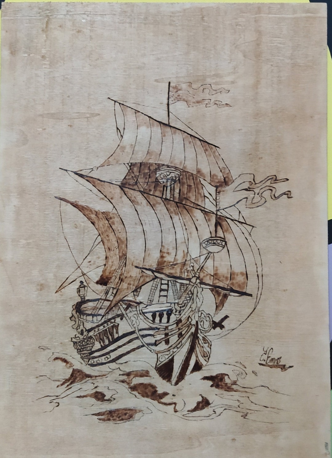 Handmade Wood Burning Pyrography Art With Varnish Wall Accessory,gift ...