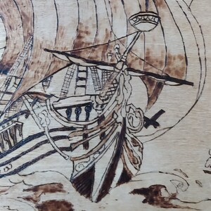 Handmade Wood Burning Pyrography Art With Varnish Wall Accessory,gift ...